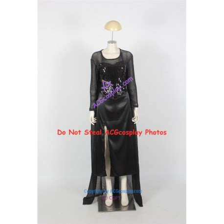Frozen Elsa Cosplay Costume Black Dress