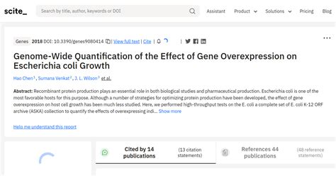 [citation report] genome wide quantification of the effect of gene