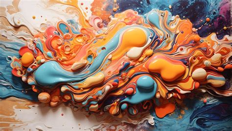 Premium Ai Image Organic Blobs In Boho Style Fluid Dynamics And