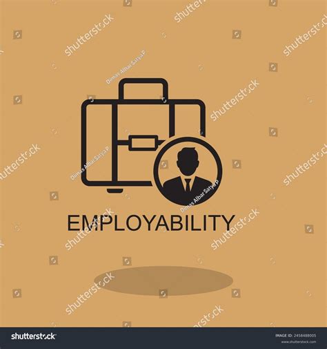 Employability Icon Employment Icon Vector Stock Vector Royalty Free 2458488005 Shutterstock
