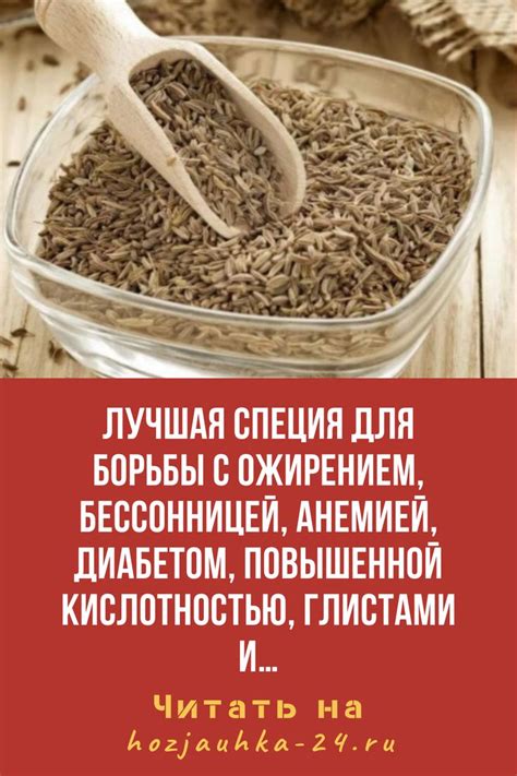 Лучшая специя для борьбы с ожирением бессонницей анемией диабетом повышенной кислотностью