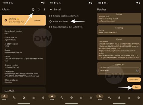 Root Android Via Apatch Give Su Access Flash Module Install Ota Droidwin
