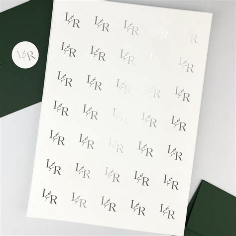 Imogen Foiled Envelope Seal Stickers Pure Invitation Wedding Invites