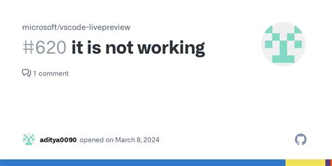 It Is Not Working · Issue 620 · Microsoftvscode Livepreview · Github