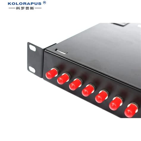 St Odf 24 Port Rack Mounted Optical Fiber Distribution Patch Panel Odf And Distribution Box