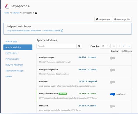 how to upgrade apache and php with cpanel s easyapache