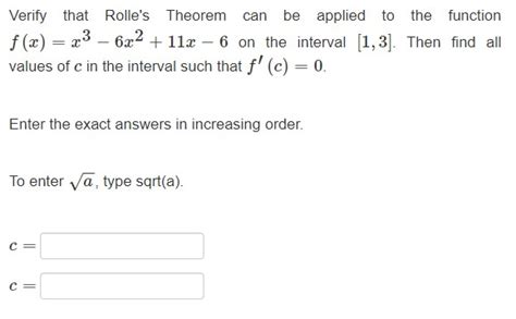 solved verify that rolle s theorem can be applied to the