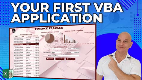 Create Your First Excel Application With This Finance Tracker From