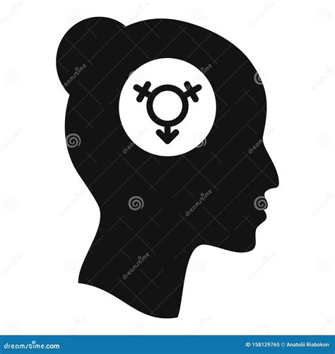 Woman Transgender Icon Simple Style Stock Vector Illustration Of