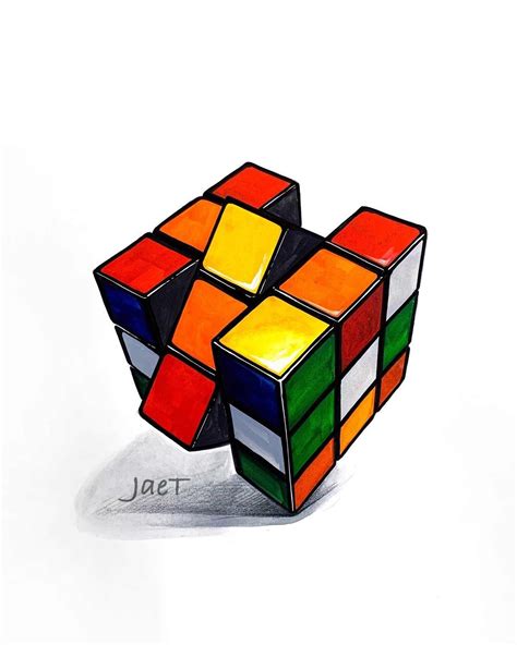 이재철 기초디자인 On Instagram 슥삭슥삭 큐브 채색하기 재티 Jaet 기초디자인 기디 그림 입시 미술