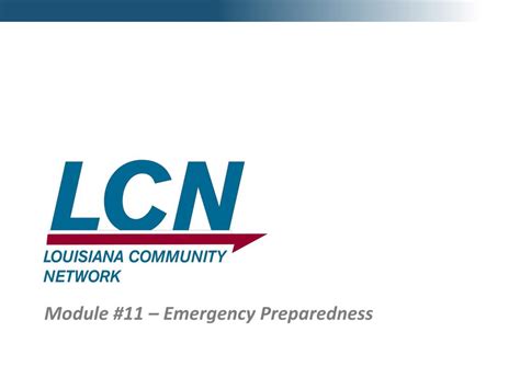 PPT Module Emergency Preparedness PowerPoint Presentation Free Download ID
