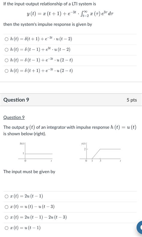 if the input output relationship of a lti system is