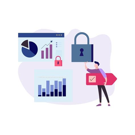 Premium Vector The Boy Is Working On A Chart Graph