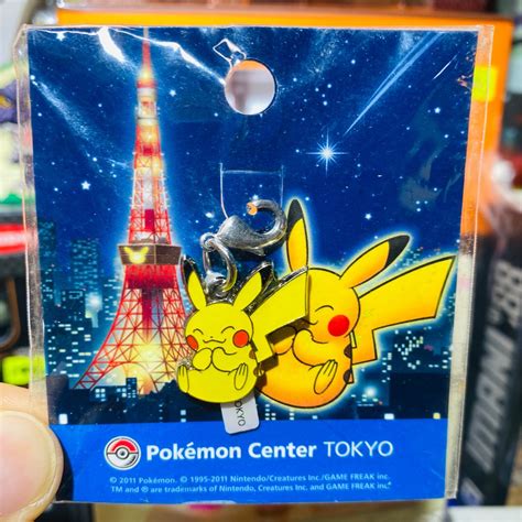 Pokemon Center Tokyo 2011 Pikachu Key Chain 寵物小精靈 比卡超 鎖匙扣 吊飾 東京寵物小精靈中心