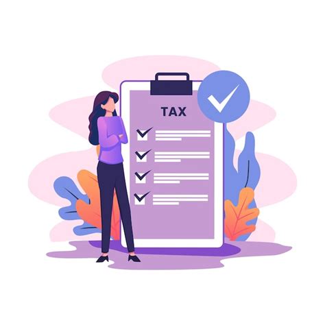 Premium Vector Personal Income Tax Flat Style Illustration Design