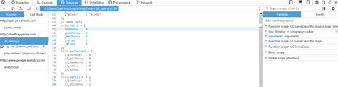 won t let me edit javascript or paste new javascript into debugger r