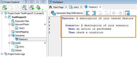Create Scenario Manually Testcomplete Documentation
