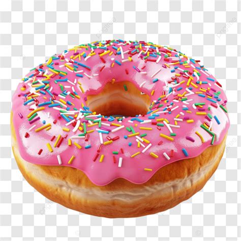 투명한 배경에 스프링클이 있는 분홍색 맛있는 도넛 빵집 달콤한 대접 뿌리다 Png 일러스트 및 이미지 에 대한 무료 다운로드 Pngtree