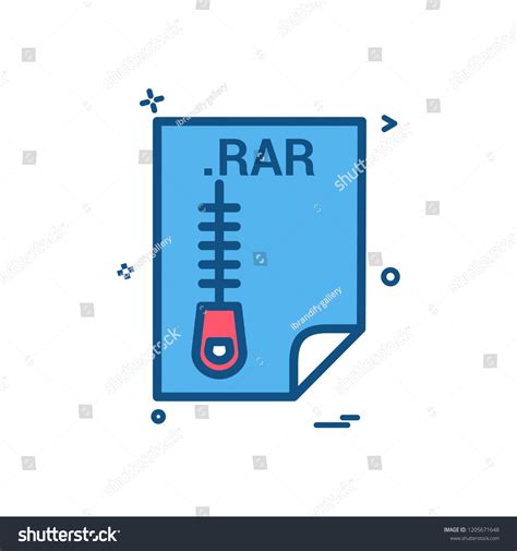 Rar Application Download File Files Format Stock Vector Royalty Free 1205671648 Shutterstock