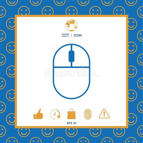 Computer Mouse Symbol Icon Stock Vector Illustration Of Article