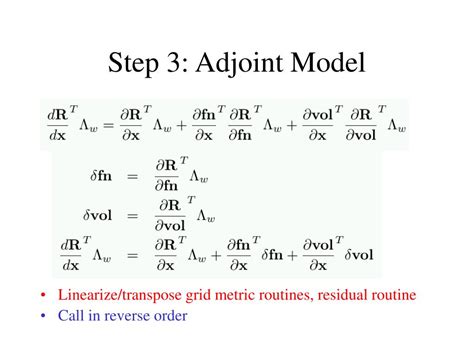 Ppt A Discrete Adjoint Based Approach For Optimization Problems On 3d Unstructured Meshes