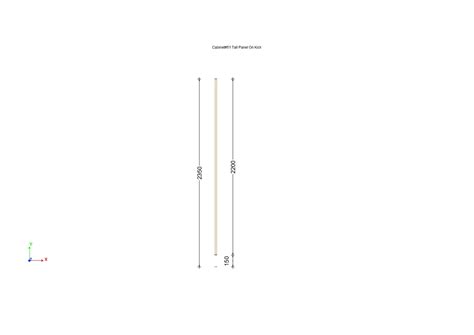 Tall Panel On Kick 585 Finest Cairns Flat Packs