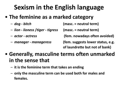 Gender And Language Online Presentation