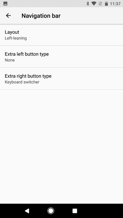 System Ui Tuner Gains A Navigation Bar Customizer In Android O