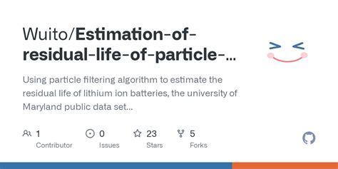 Releases · Wuito Estimation Of Residual Life Of Particle Filter Lithium Ion Battery · Github
