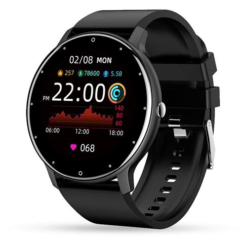 Smart Horloge Dames Full Touch Screen Hartslag Sport Fitness Horloge IP Waterdichte Bluetooth