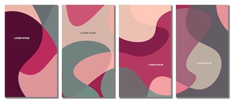 Premium Vector Abstract Wavy Set Background