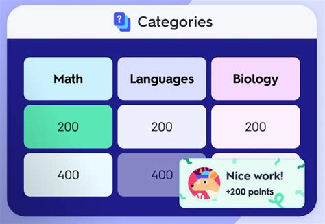 Categories Classroom Jeopardy Game For Quizlet Sets Quizlet