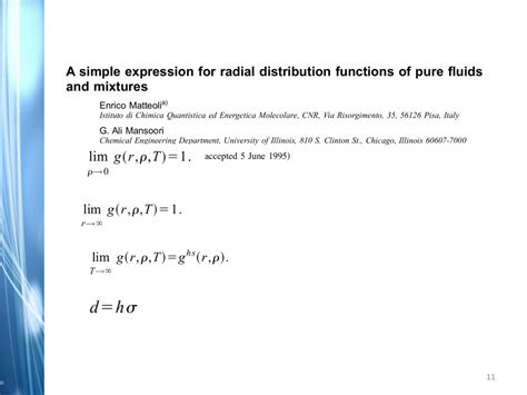 Ppt Calculation Of Radial Distribution Function G R By Molecular Dynamic Powerpoint