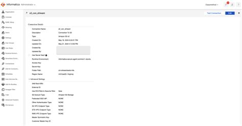 I Tried To Connect To Amazon S3 Using Iics Cdi Amazon S3 V2 Connector