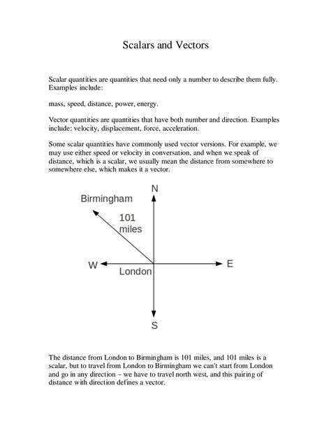 SOLUTION Scalars And Vectors Studypool