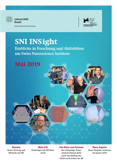 Vorherige Ausgaben Sni Insight Sni Update Swiss Nanoscience Institute Universität Basel