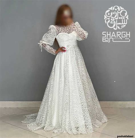 مدل لباس مجلسی سفید توری