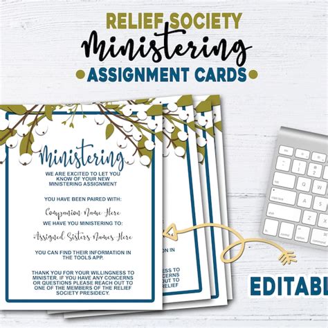 Ministering Assignment Cards Etsy