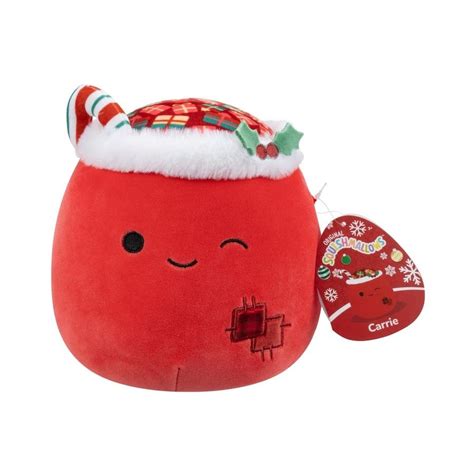 Squishmallows Christmas Carrie The T Bag Winking 75 Inch Plush Big W