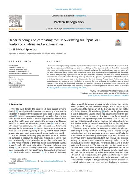 Pdf Understanding And Combating Robust Overfitting Via Input Loss