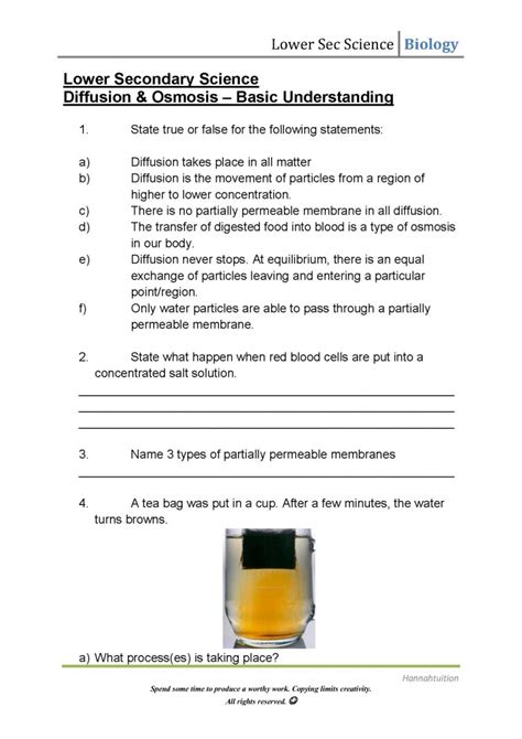 Diffusion Test Questions Diffusion And Osmosis Lab Pre Lab Questions