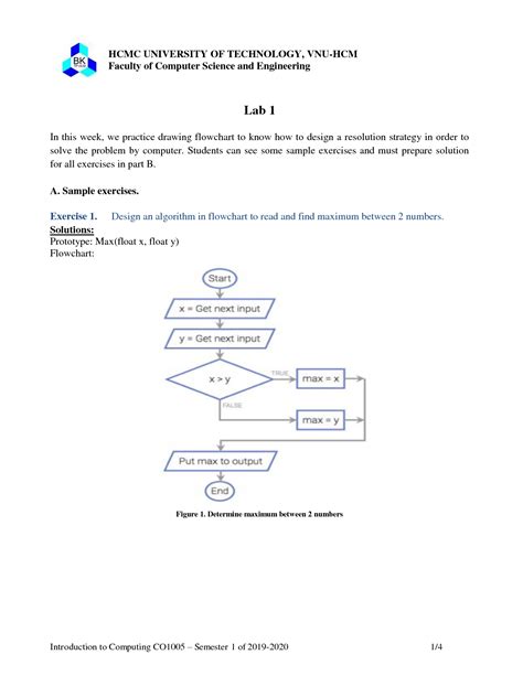 SOLUTION Lab 1 Flowchart Studypool