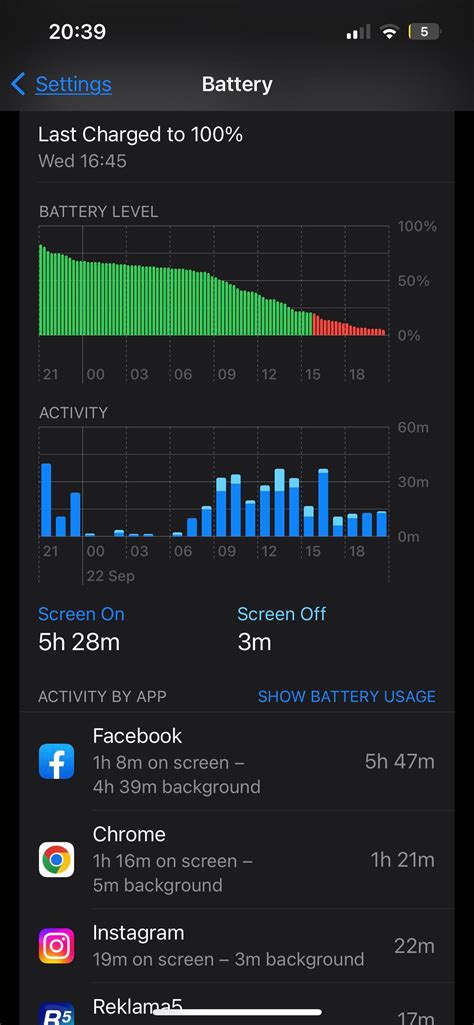 Facebook Background Battery Usage On Ios 16 Description In Comment