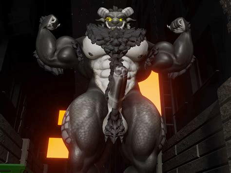 Weredragon Musclehyper Growth Animation