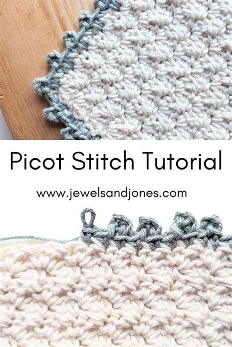 How To Crochet A Picot Stitch Border Jewels And Jones