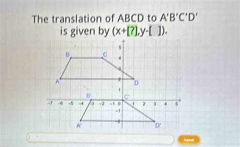 Solved The Translation Of Abcd To Abcd Is Given By X Y