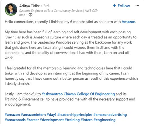 How Can I Write An Internship Completion Post On Linkedin