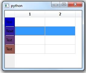 Python Is It Possible To Change The Colour Of A QTableWidget Row Label Stack Overflow