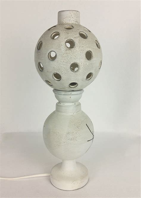 Lampe De Bureau Mid Century En Céramique Par Cimal Henri Pour Vallauris En Vente Sur Pamono