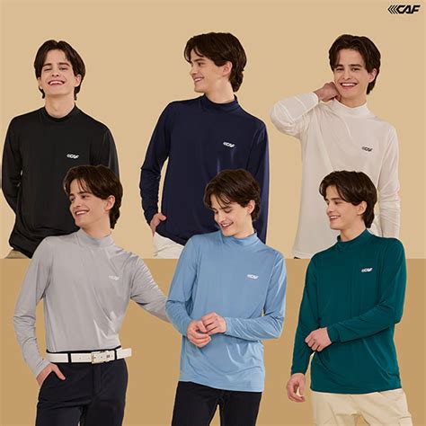 [핫딜] 르까프 24ss 남성 하프넥 기능성 긴팔티셔츠 6종 택1 딜팡 골프용품 전문쇼핑몰